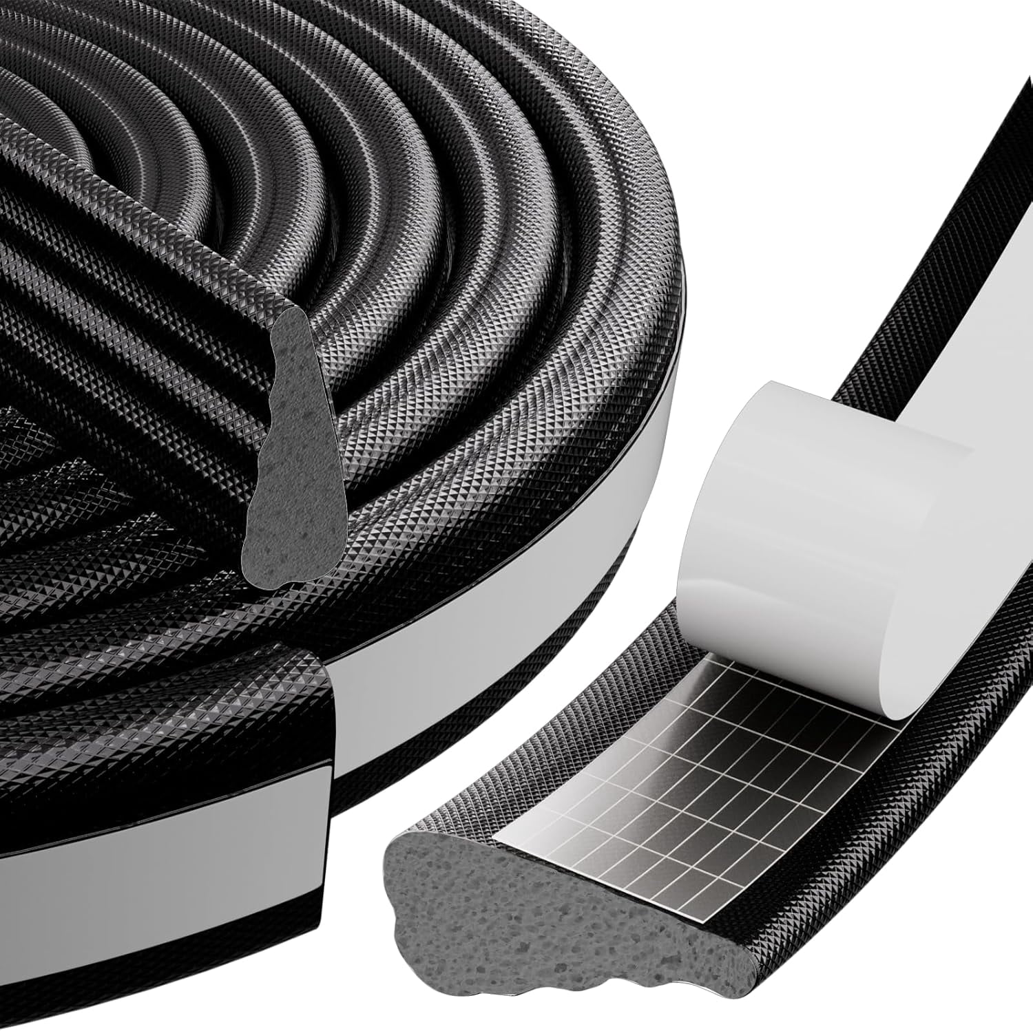 2Pcs×119" Wedge Weather Stripping Door Seal Strip for Door Frame ...