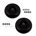 2Pcs 11x4.00-5 Inch Solid Tire Lawn Mower Tires with 3.4 Inch Axle Hole ...