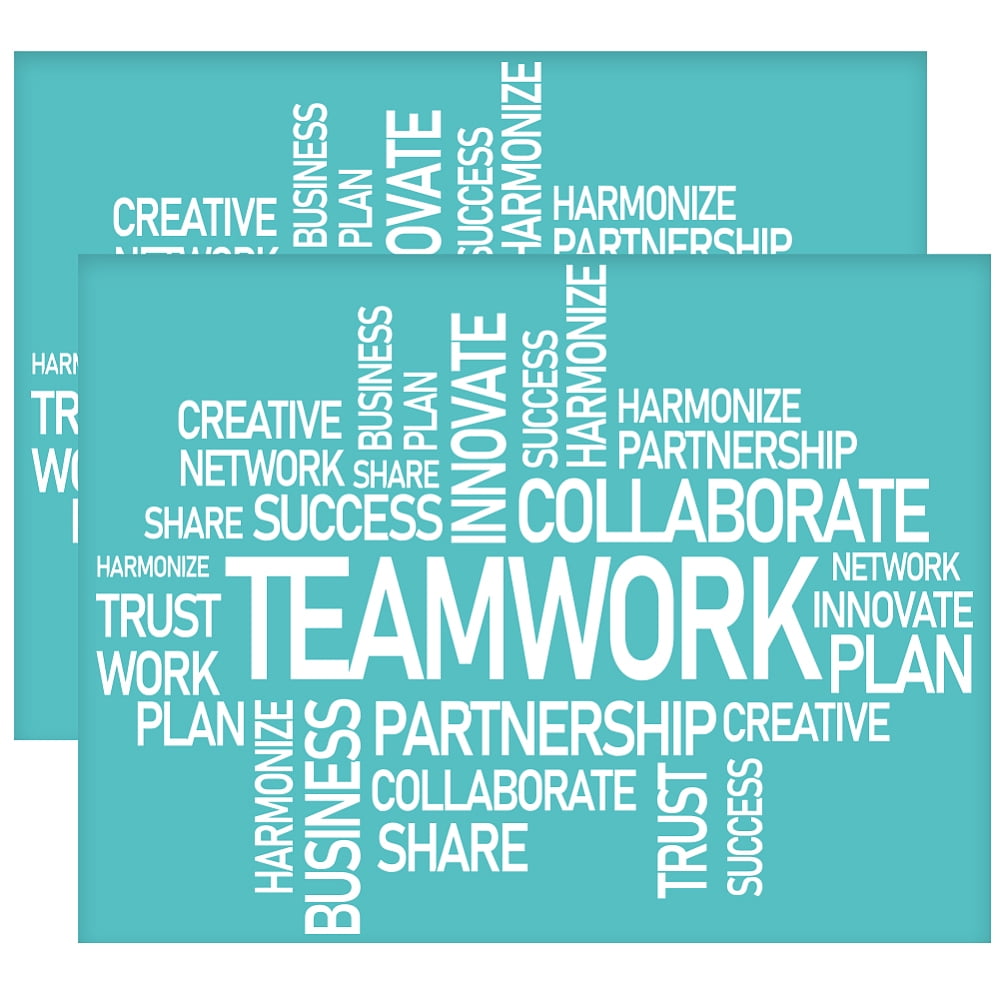 2Pcs 11x8.6 Inch Self-Adhesive Silk Screen Printing Stencil Teamwork ...