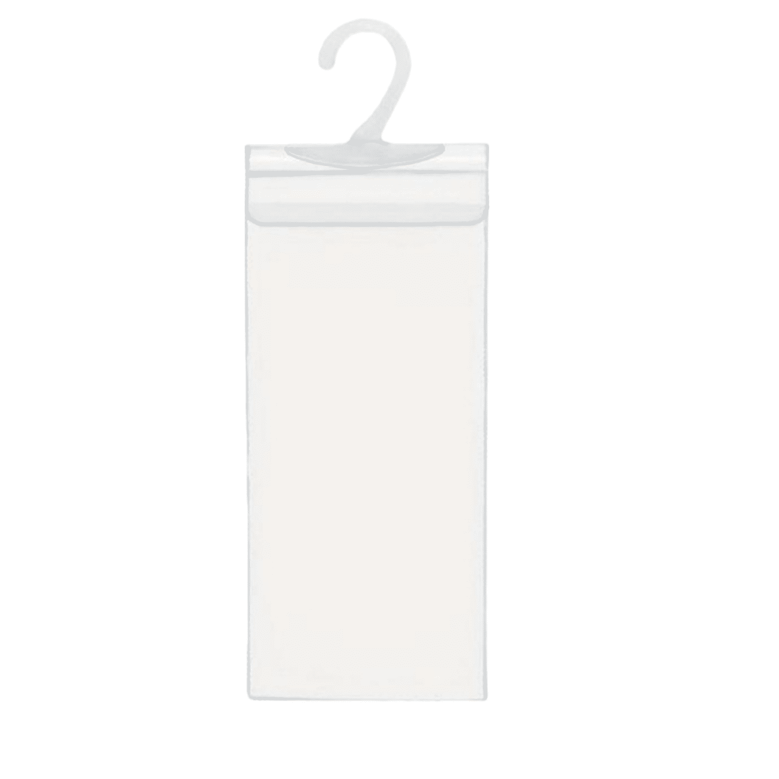 2Pcs 12×5In Clear PVC Hanging Storage Pouch, Waterproof Hook Type ...