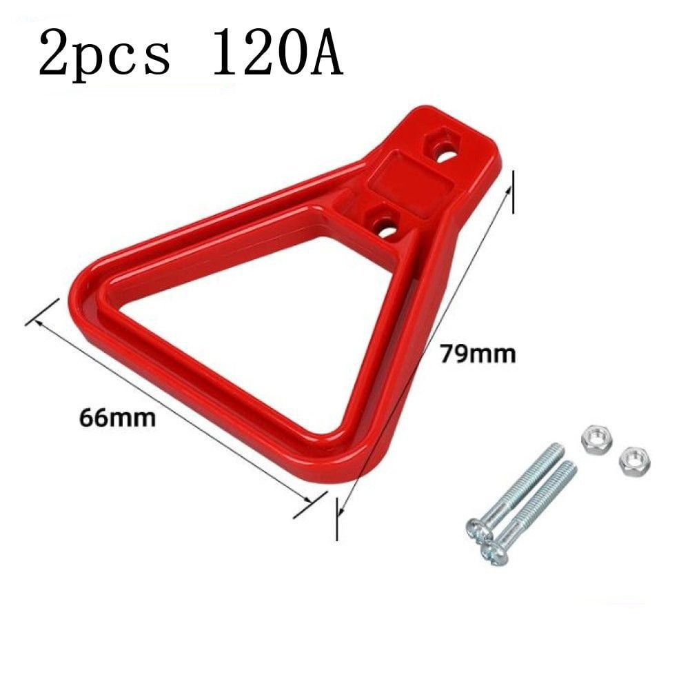 2Pcs 120A/175A 600V Plug Forklift Power Connector Handle 120A-Red Smile ...