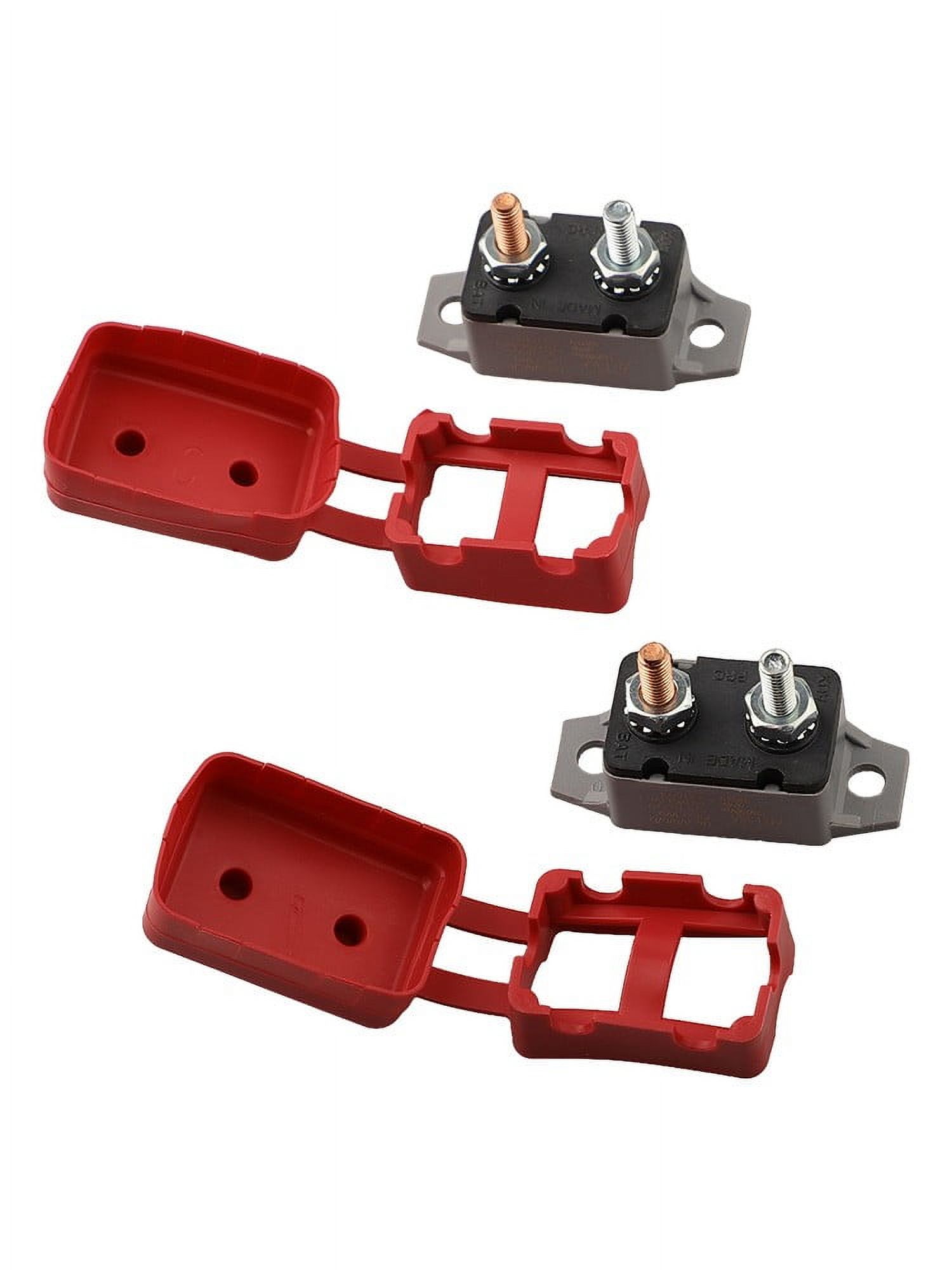 2Pcs 12V-24V Automatic Reset Circuit Breaker for Battery Chargers with Cover 35A - Walmart.com