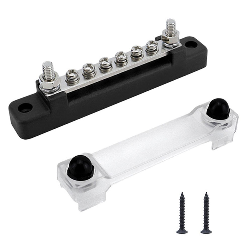 2Pcs 12V‑48V 150A Power Distribution Block 6 Studs M6 Battery Bus Bar For Car - Walmart.com