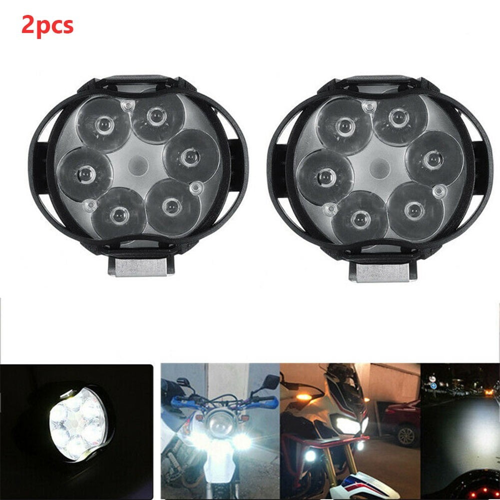 2PCS 12V 8W Car Off-road Bike Motorcycle Light LED DRL Spotlight Lamp ...