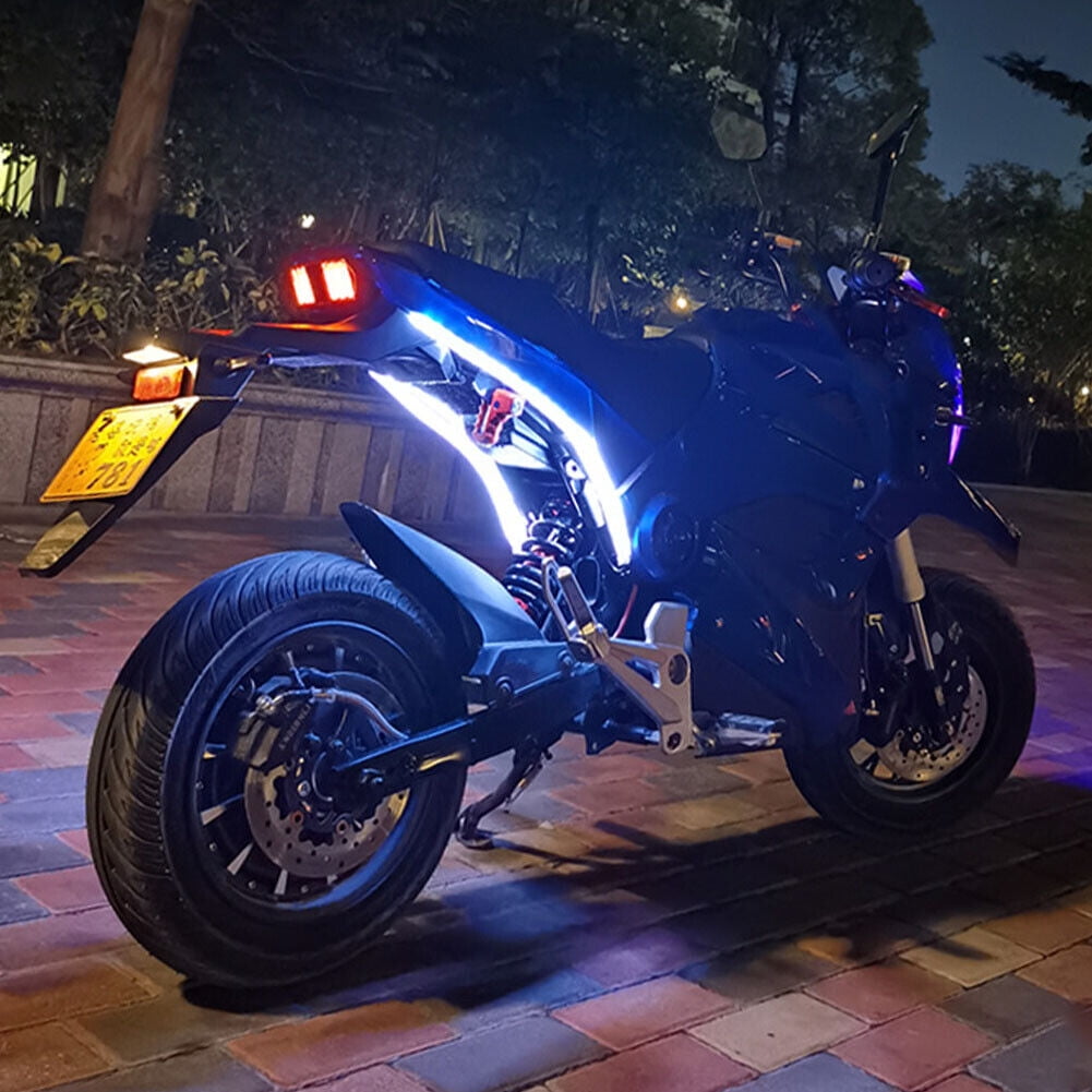 2Pcs 12V Flexible LED Scan Turn Signal Strip Flowing DRL Daytime ...