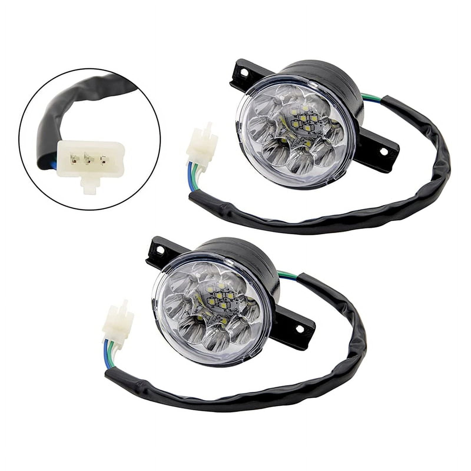2Pcs 12V LED ATV Front Headlight 125Cc 150Cc 250Cc 300Cc Headlights for ...