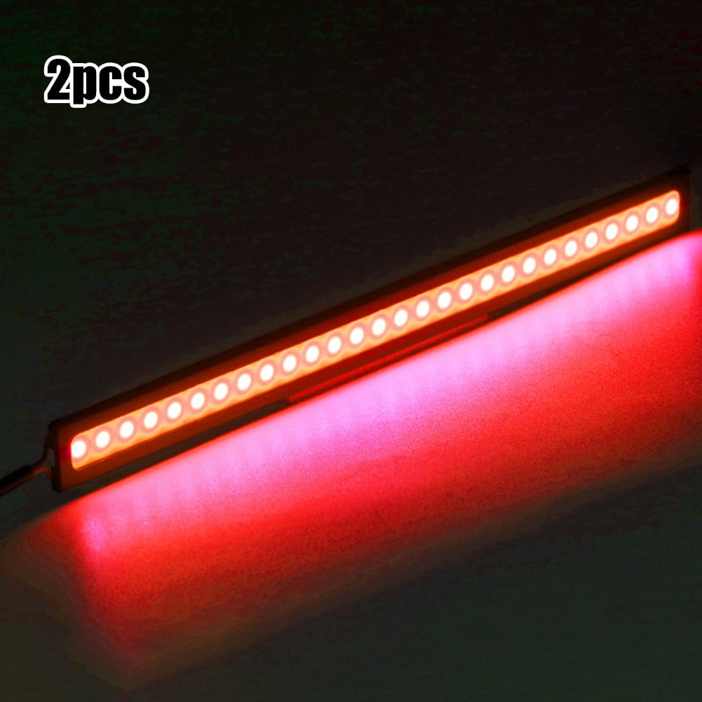 2Pcs 12V LED Car Interior White Strip Lights Bar Lamp Car Van Caravan ...
