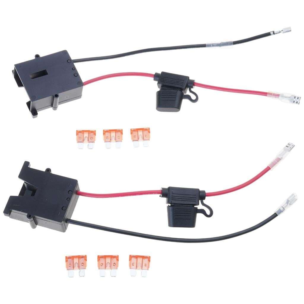 2Pcs 12V Power Adapters Wiring Harness With Fuse Wire Harness Connector ...