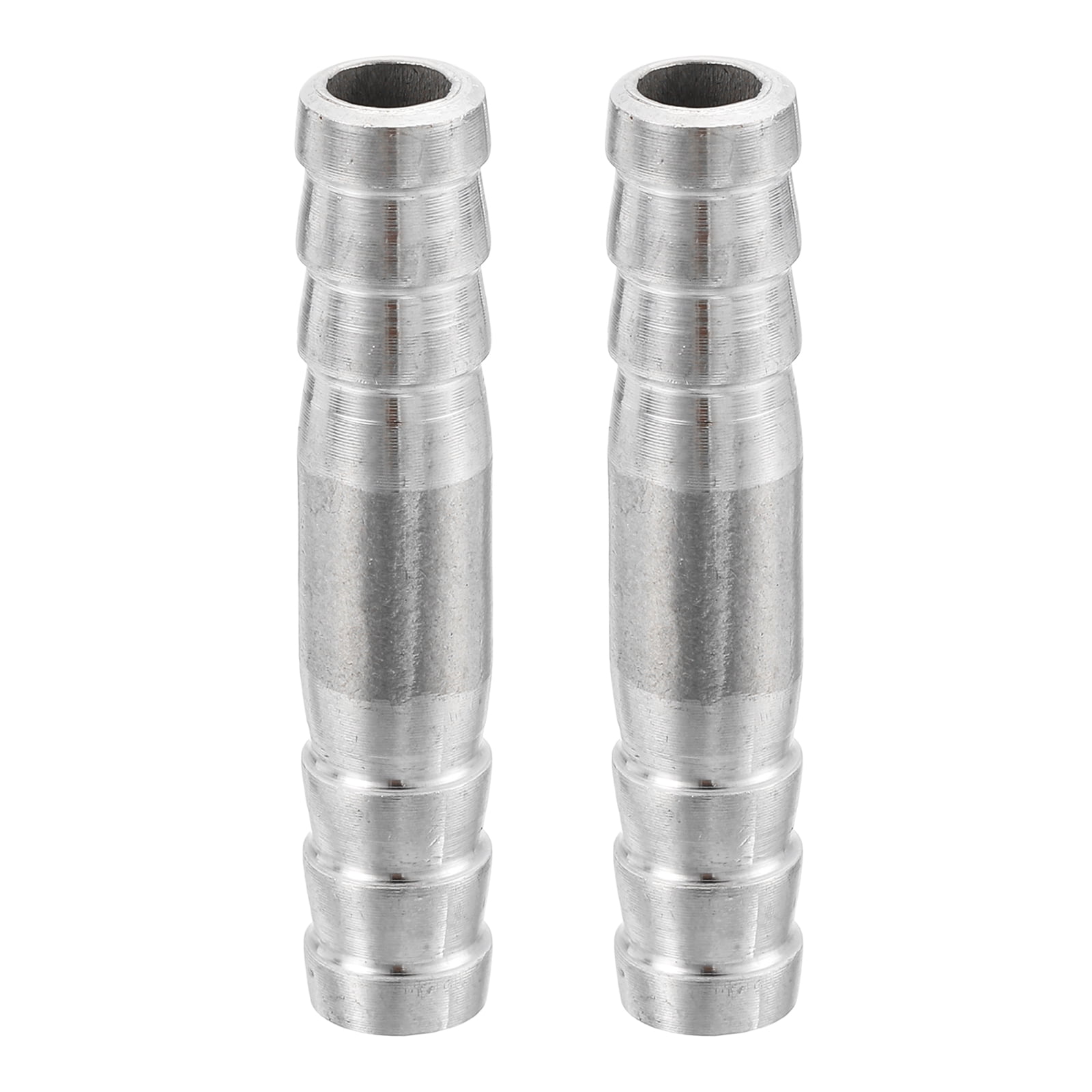 2Pcs 12x50mm Hose Barb Equal Pipe Fitting, 304 Stainless Steel Pipe ...