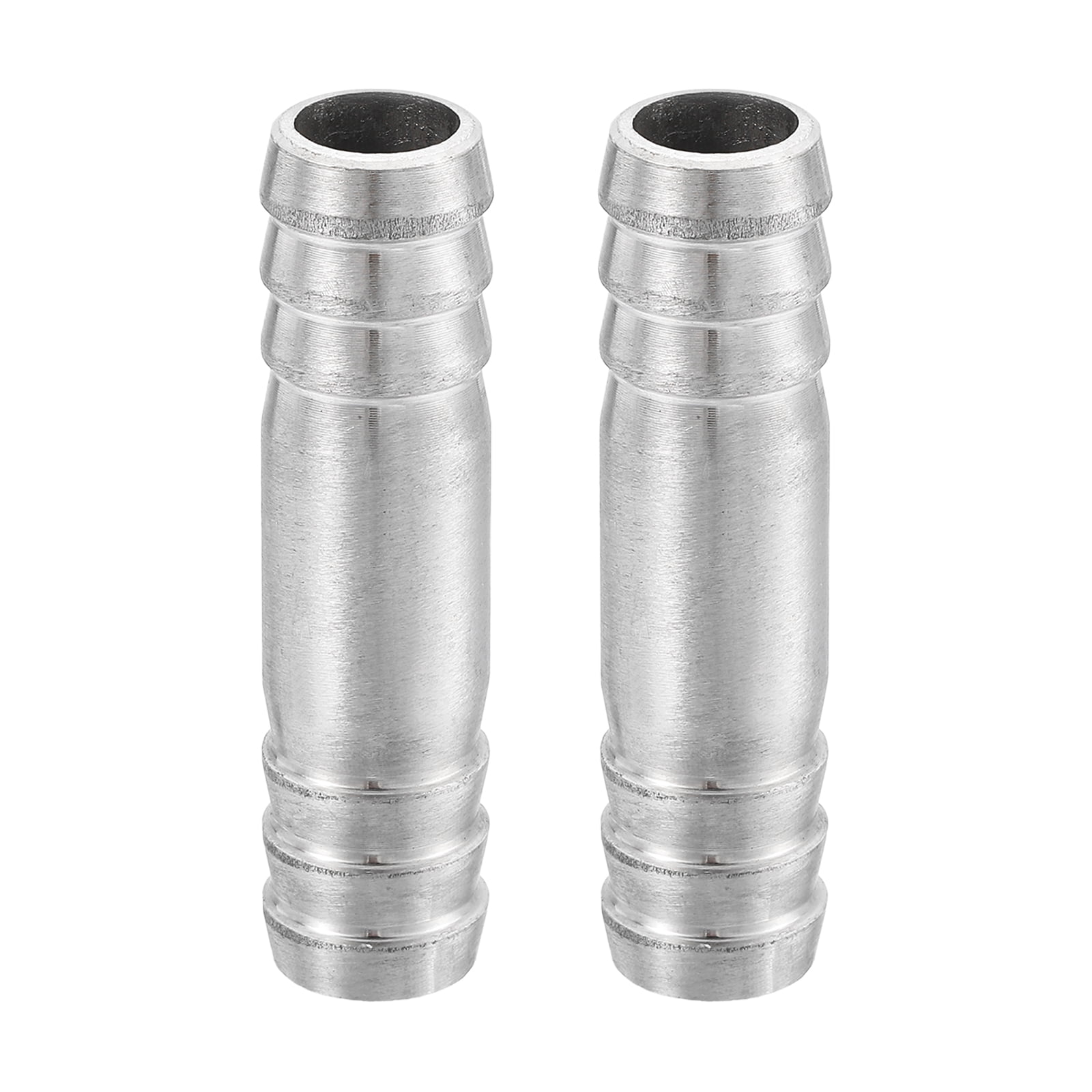 2Pcs 14x55mm Hose Barb Equal Pipe Fitting, 304 Stainless Steel Pipe ...