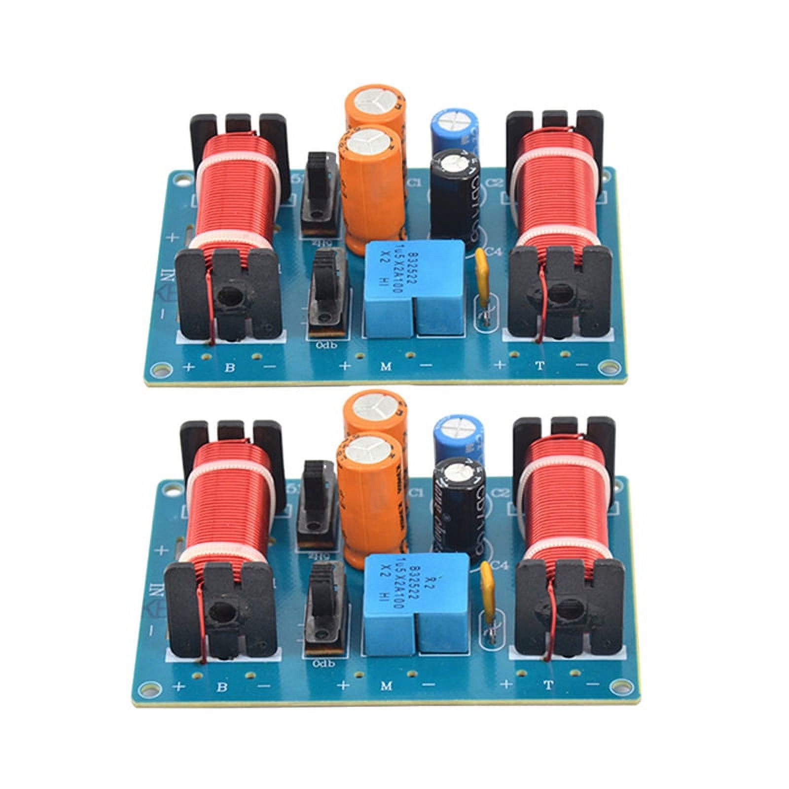 2Pcs 150W 3 Way Audio Speaker Crossover Treble Midrange Bass Bookshelf ...