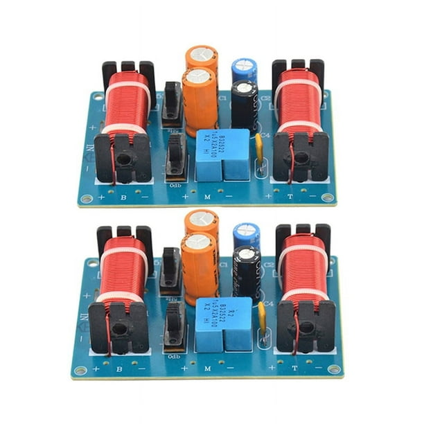 2Pcs 150W 3 Way Audio Speaker Crossover Treble Midrange Bass Bookshelf Car Speakers Filter ...