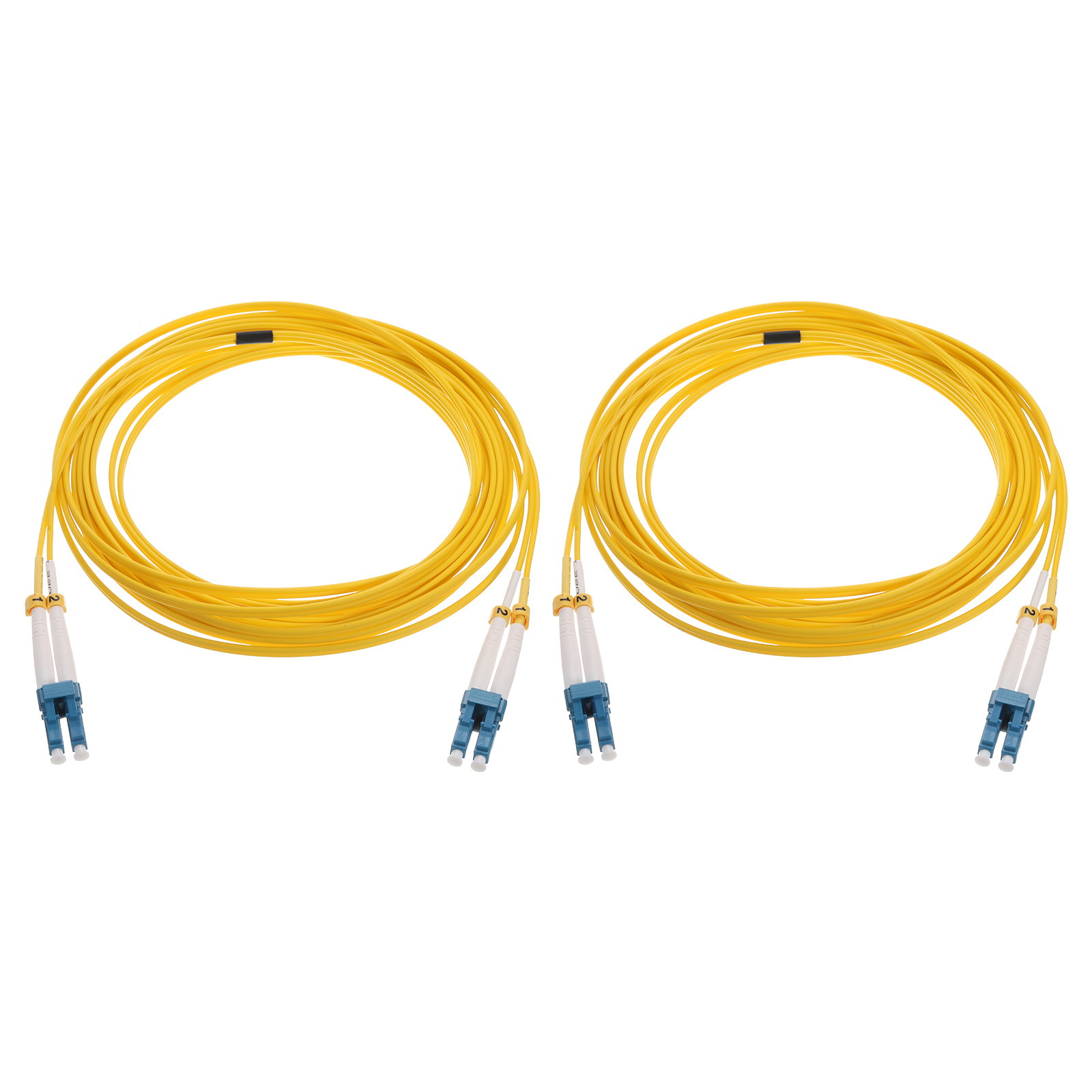 2Pcs 16.4Ft Single Mode Duplex Fiber Optic Patch Cable LSZH Fiber ...