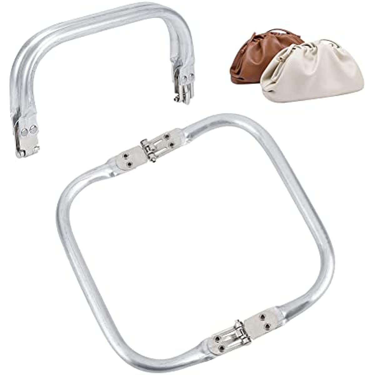 2Pcs 162mm Aluminum Purse Frame Kiss Clasp Internal Tubular Frame ...