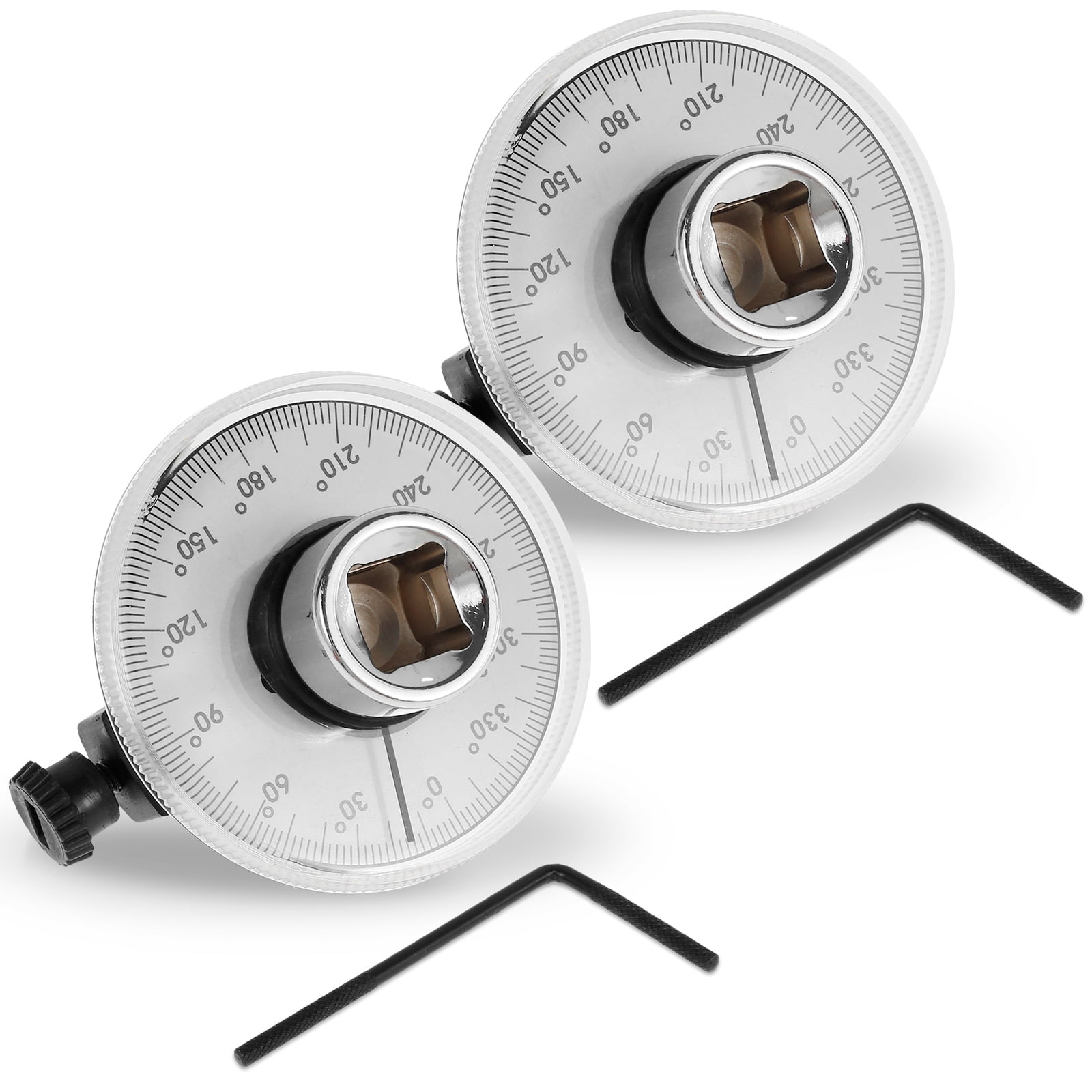2Pcs/1Pc Torque Angle Gauge Tool with Wrench 360° Adjustable ...