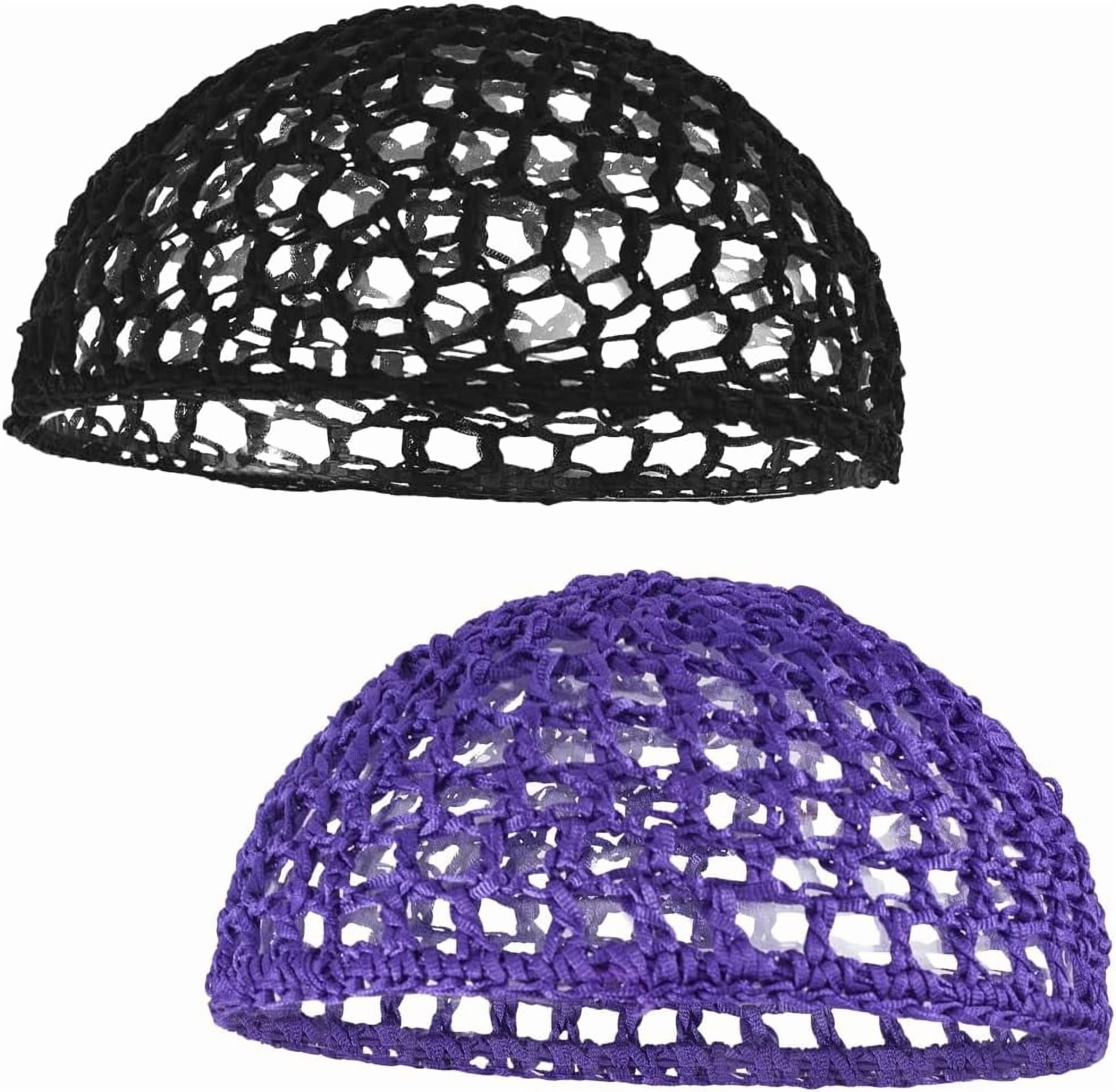 2Pcs 2 Colors Mesh Hair Nets Sleeping Crochet Hairnets Long Straight ...