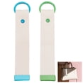 2Pcs 2 Colors Rectangle Polyester Keychains Rectangle with Alloy Spring ...