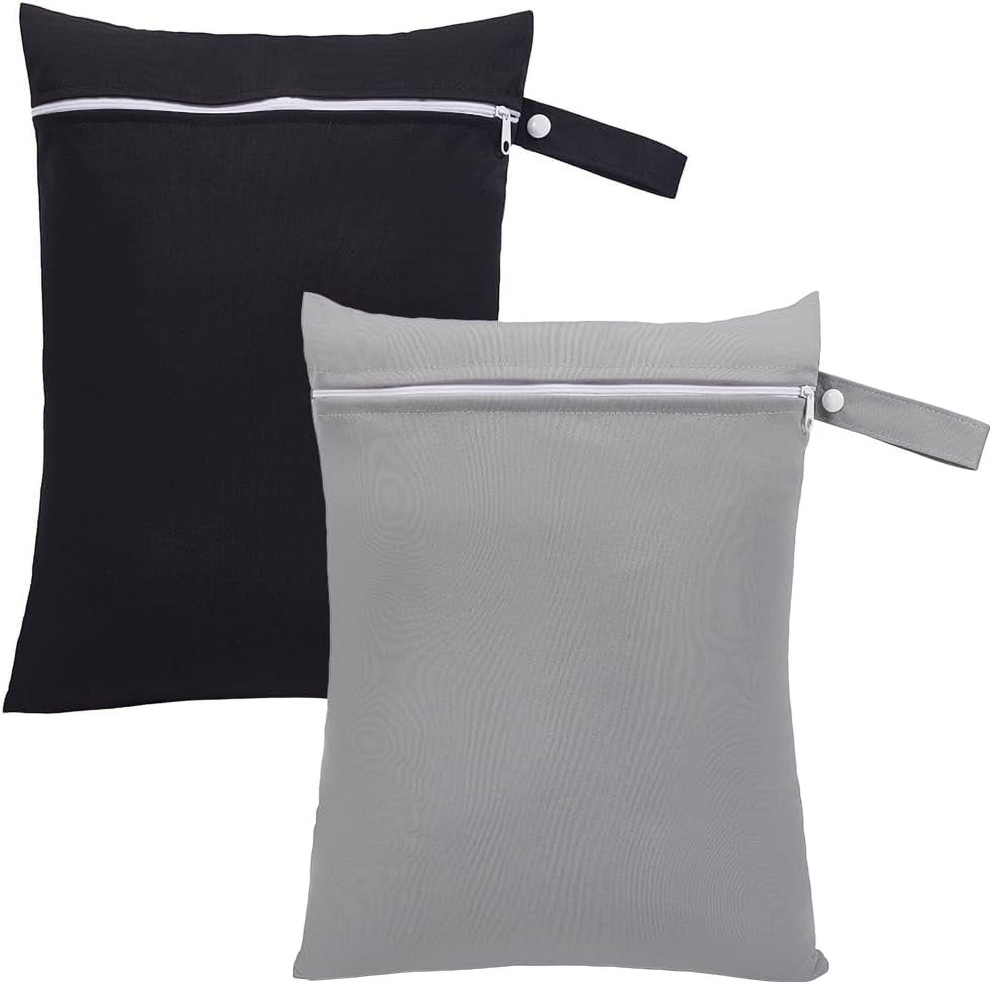 2Pcs 2 Colors Zipper Bags Travel Laundry Bags Large Zipper Laundry Bag ...