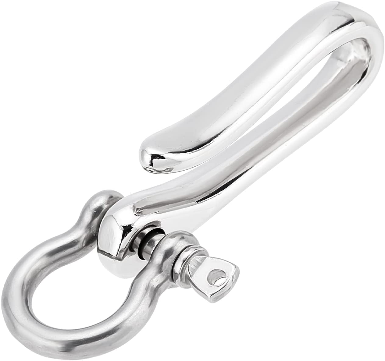 2Pcs 2 Style Brass S Hook Clasps and D-Ring Anchor Shackle Clasps Mixed ...