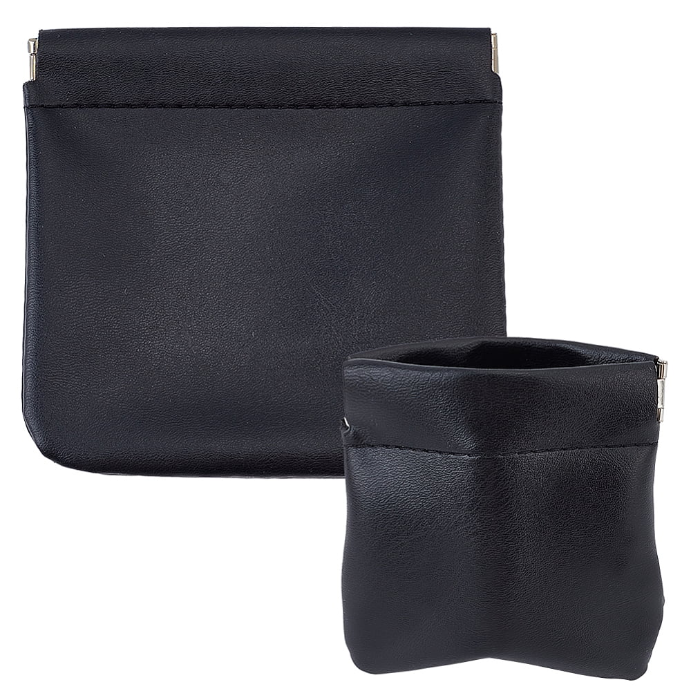 2Pcs 2 Style Imitation Leather Coin Purse Multipurpose Makeup Bag ...