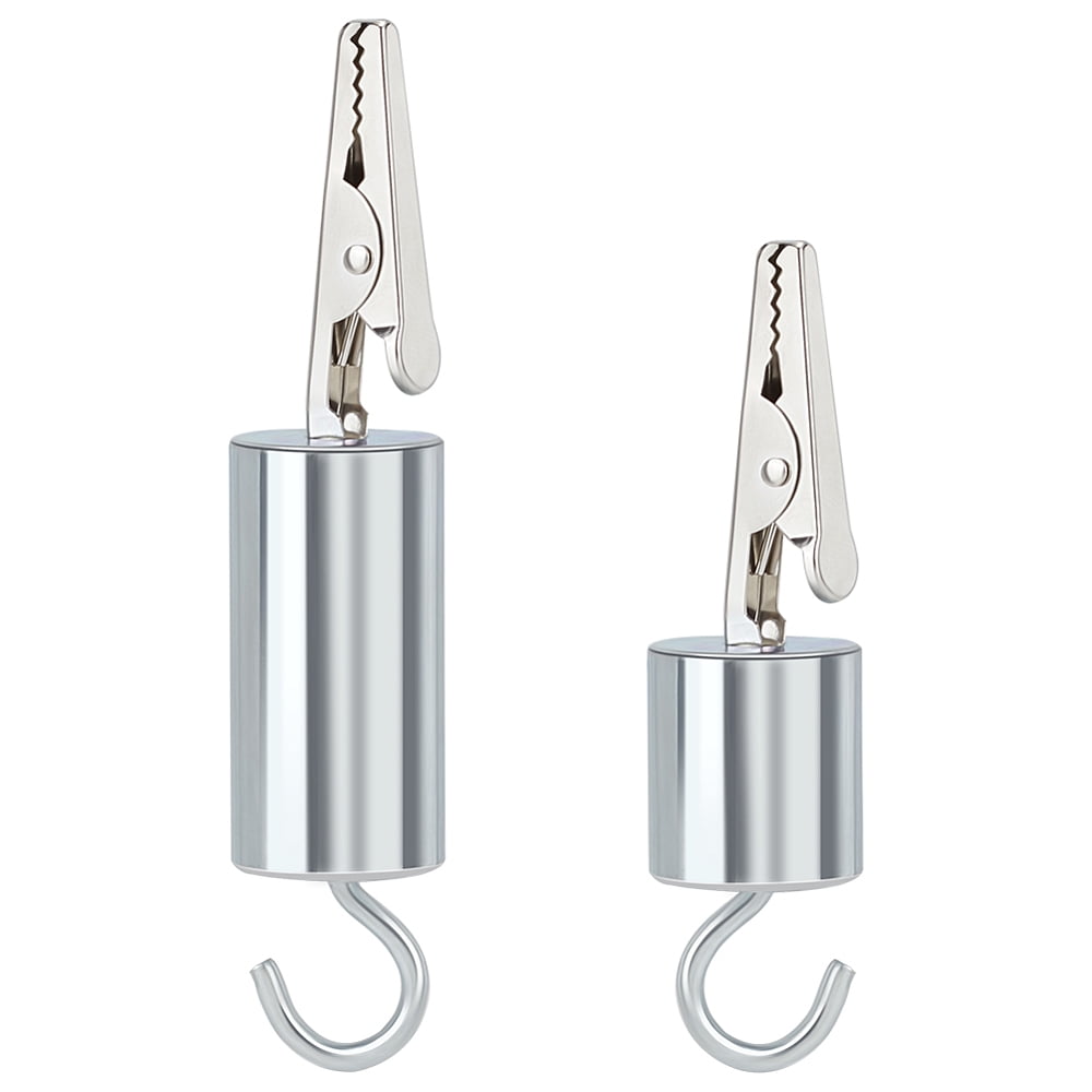 2Pcs 2 Style Iron Clips with Hook for Braiding Disk Platinum 7.7~9.75cm ...