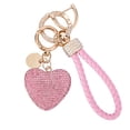 2Pcs 2 Styles PU Leather and Alloy Rhinestone Keychain Pendant ...
