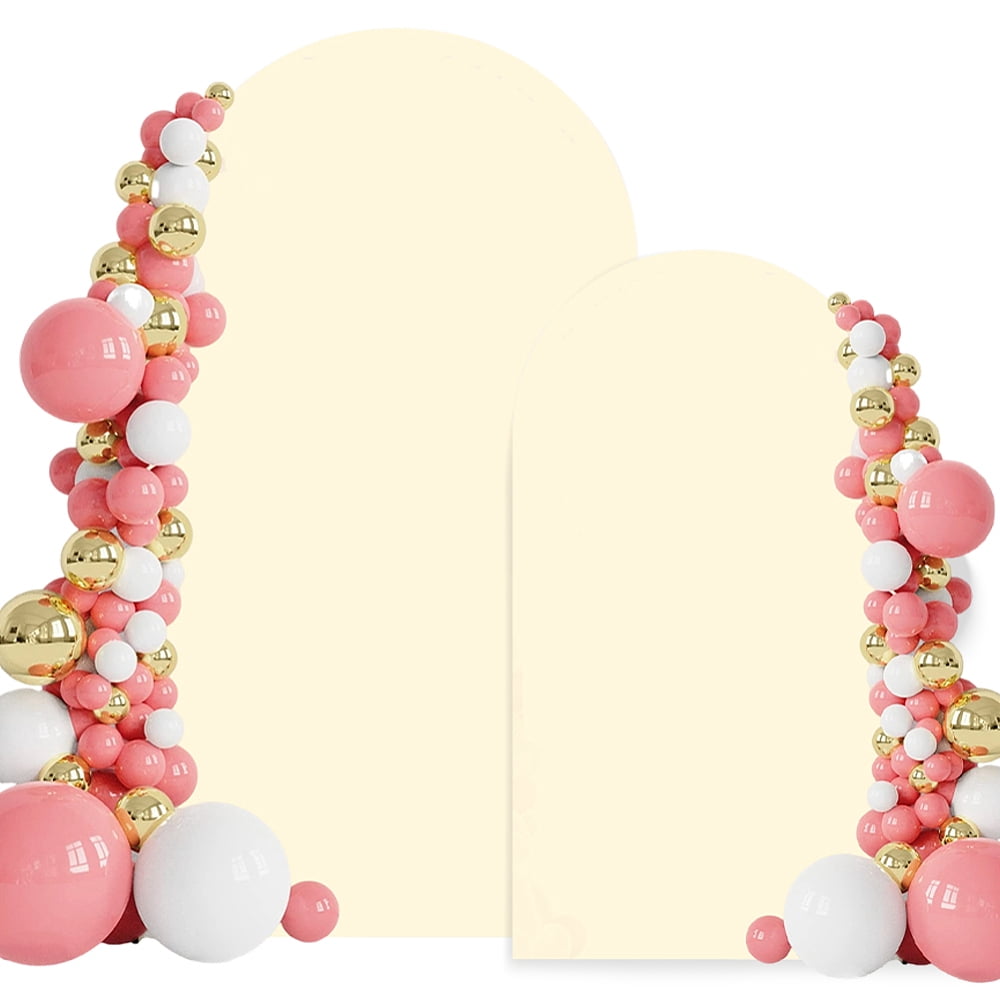 2Pcs 2 Styles Polyester Wedding Arch Cover Cloth for Wedding Background ...