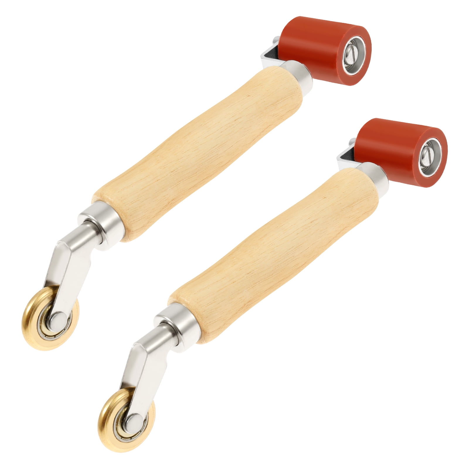 2Pcs 2 in 1 Seam Roller with Wood Handle Double Headed Smoothing Seam ...