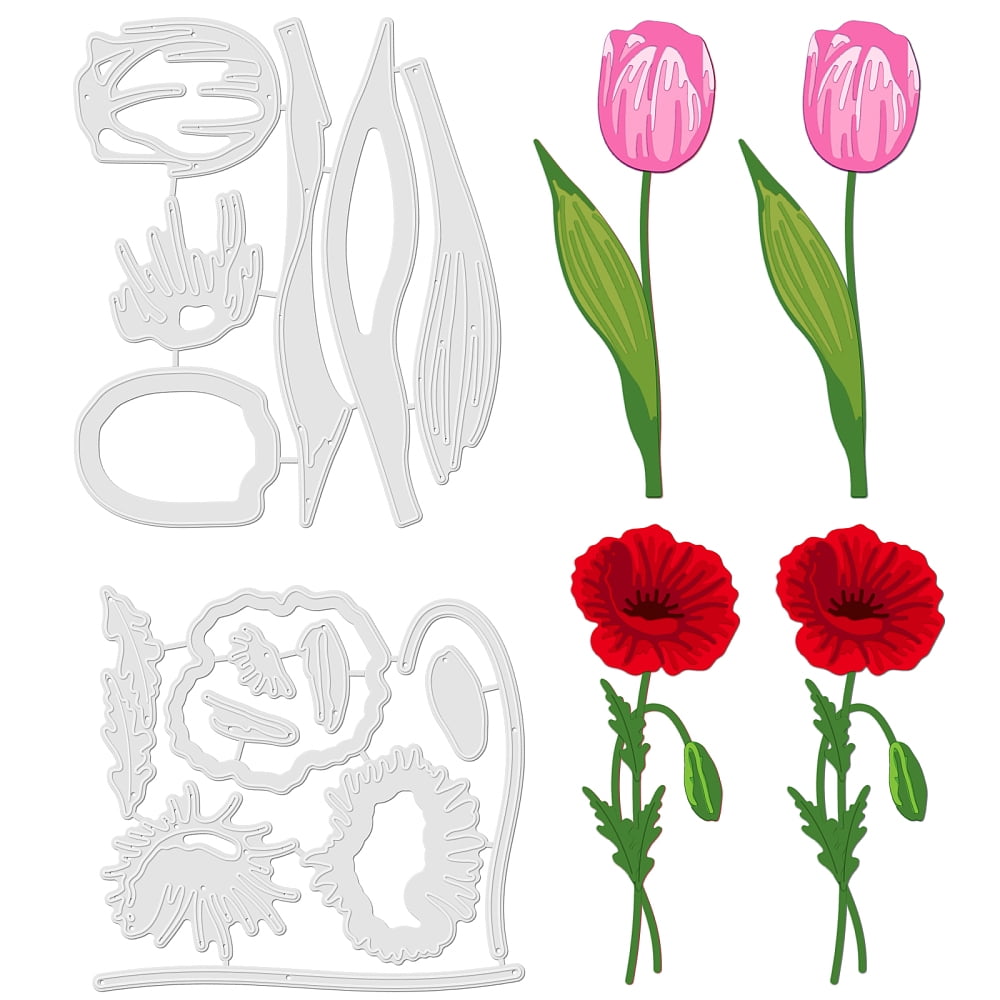 2Pcs 2 styles Carbon Steel Cutting Dies Stencils for DIY Scrapbooking ...