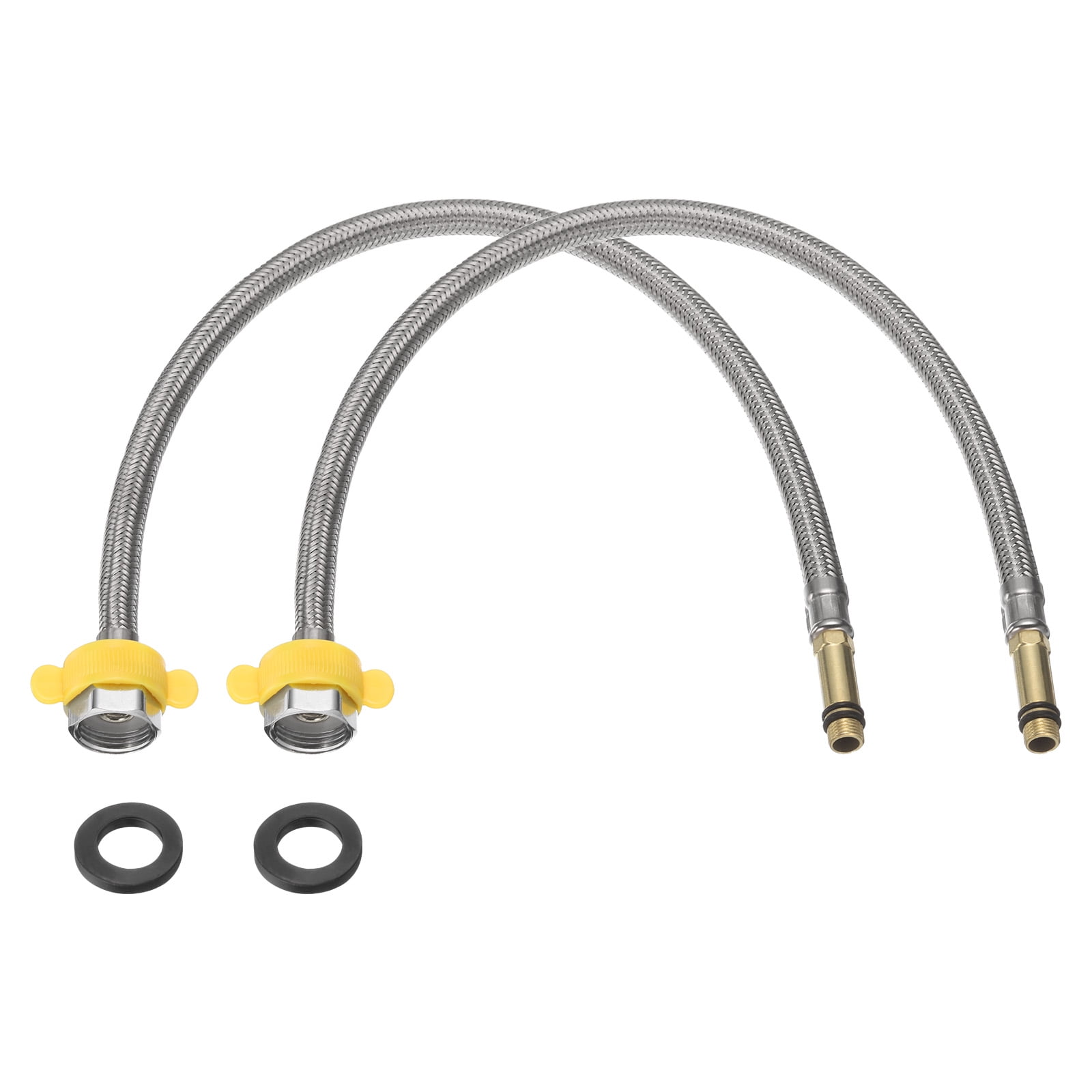 2Pcs 20" Faucet Supply Lines Connector G1/2 Female Compression Thread x ...