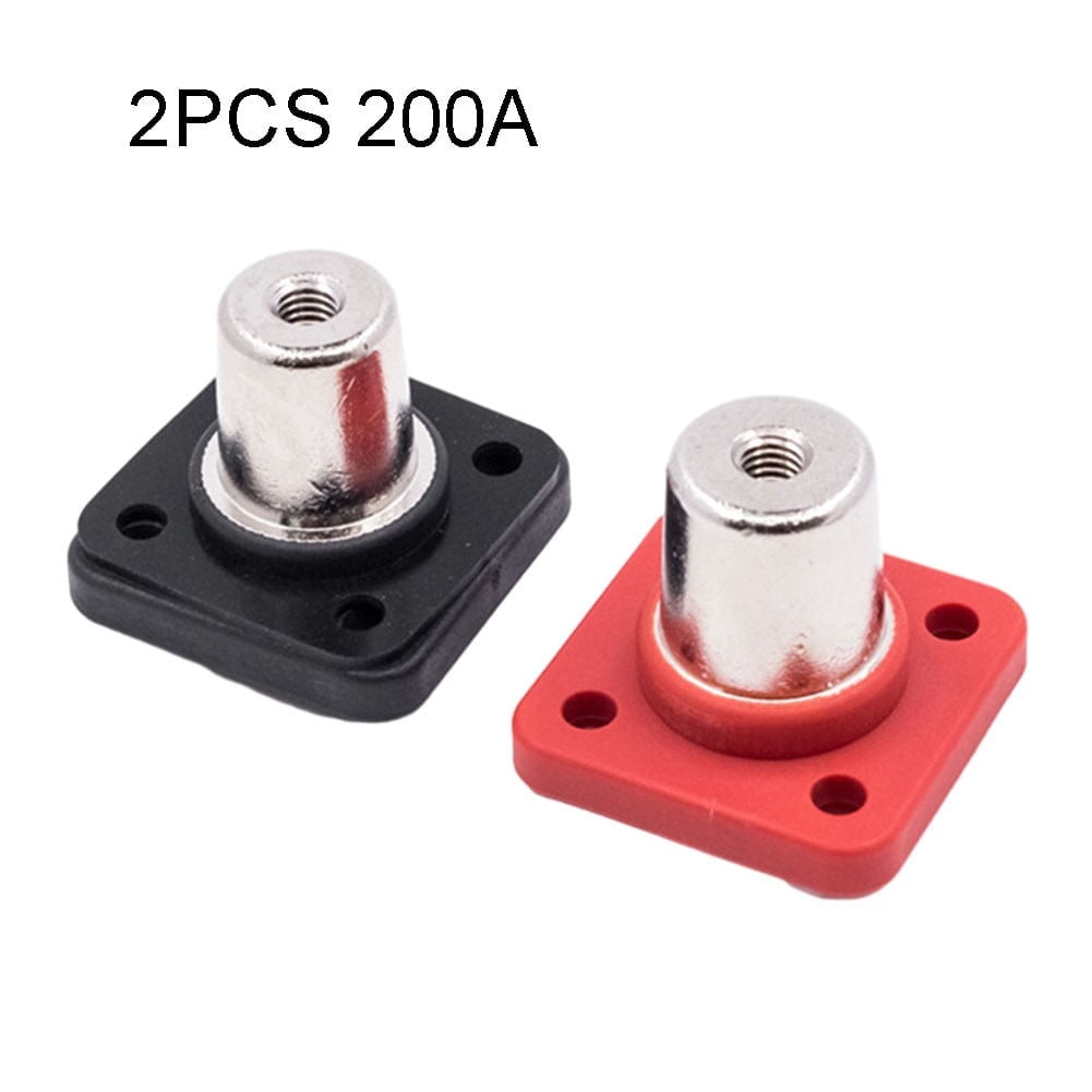 2Pcs 200A All-copper Lithium Battery Terminal Connector Energy Storage ...