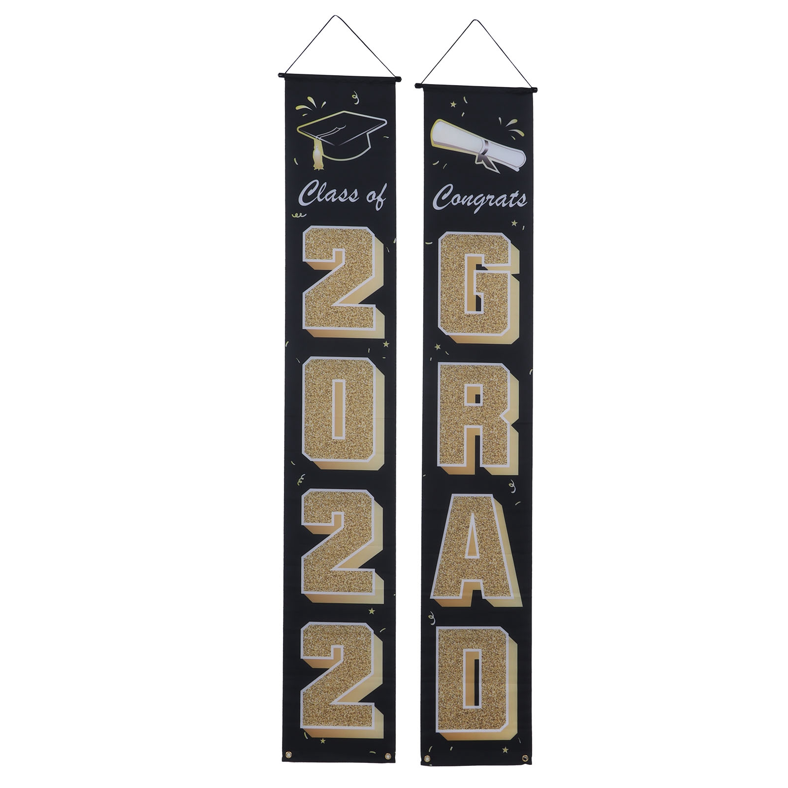 2Pcs 2022 Graduation Banners Wear Resistant Color Lasting Graduation ...