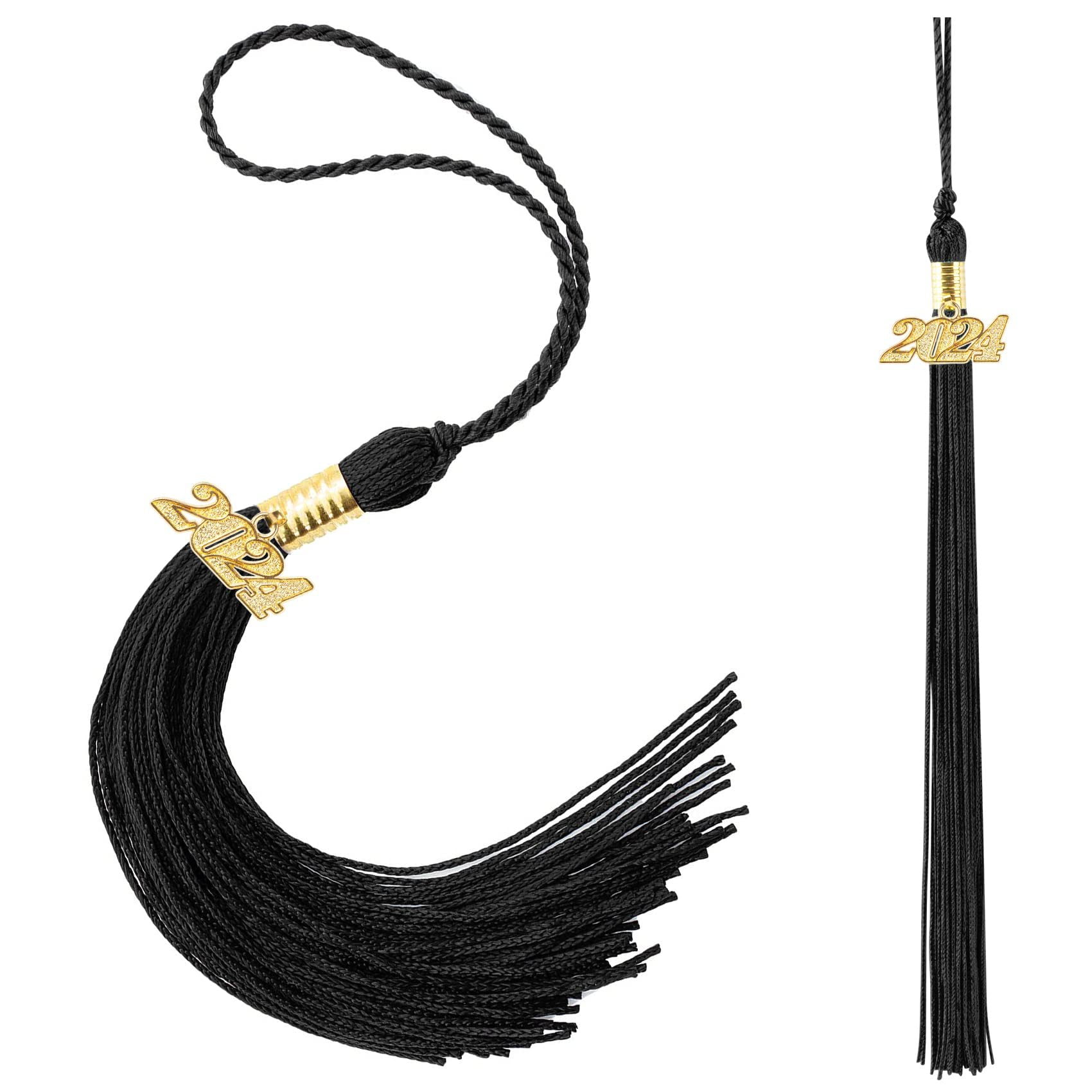 2Pcs 2024 Graduation Tassels, 9" Long Charm For Grad Caps Decorations ...