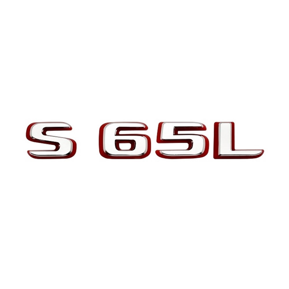 2Pcs 2025 style Two tone Letters Numbers S63 S65 S63L S65L ABS Emblem ...