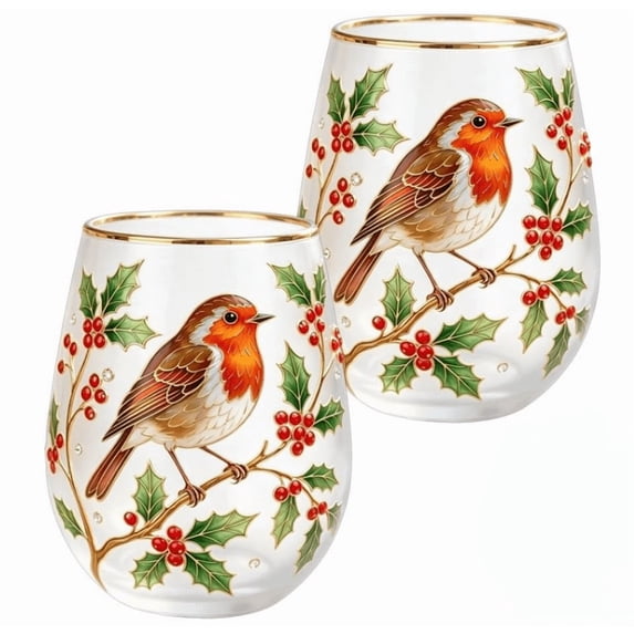 2Pcs 2026 Garden Hummingbird Morning Bliss Glass Tea Cup, Elegant Gold ...