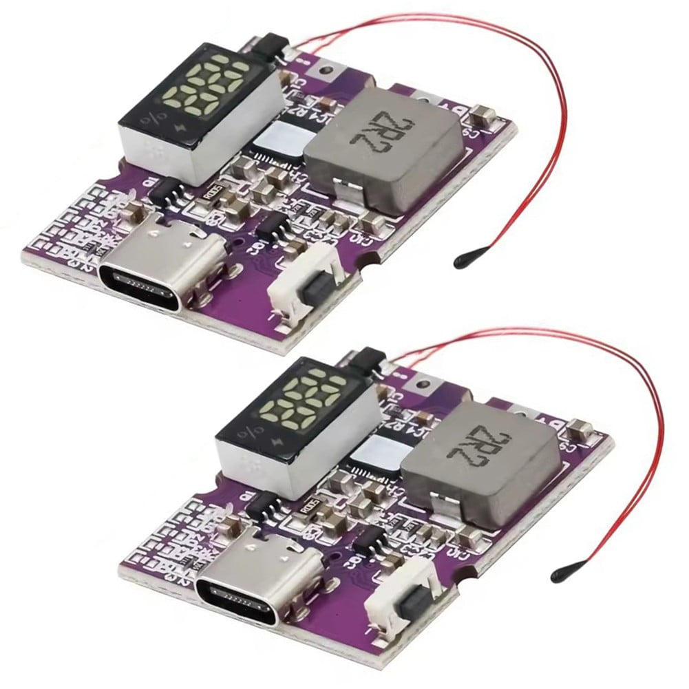 2Pcs 22 5W Fast Charging Power Bank Module With Digital Or Light ...