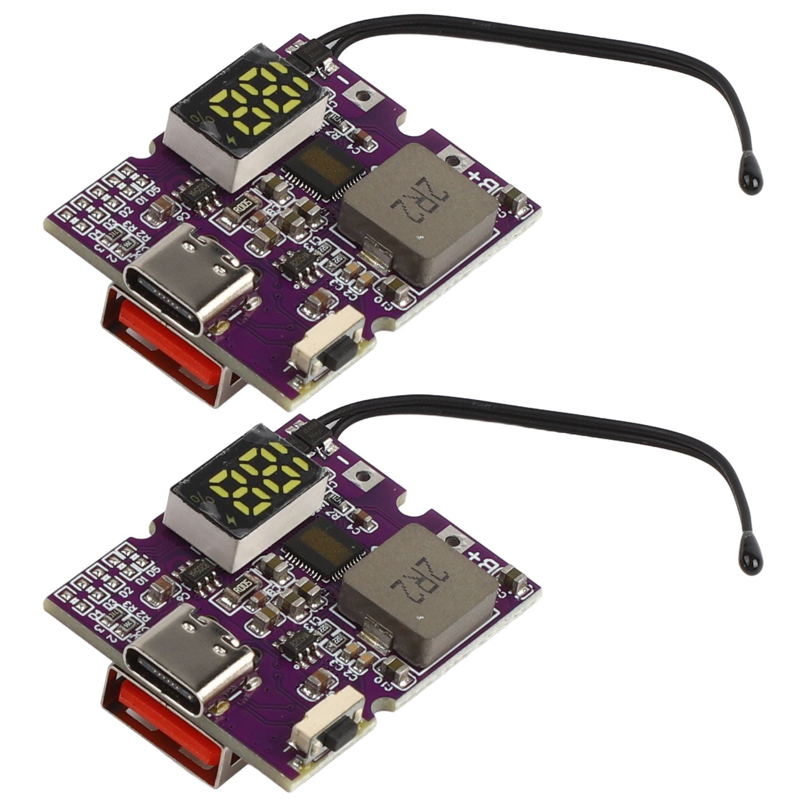2Pcs 22 5W Fast Charging Power Bank Module With Digital Or Light ...