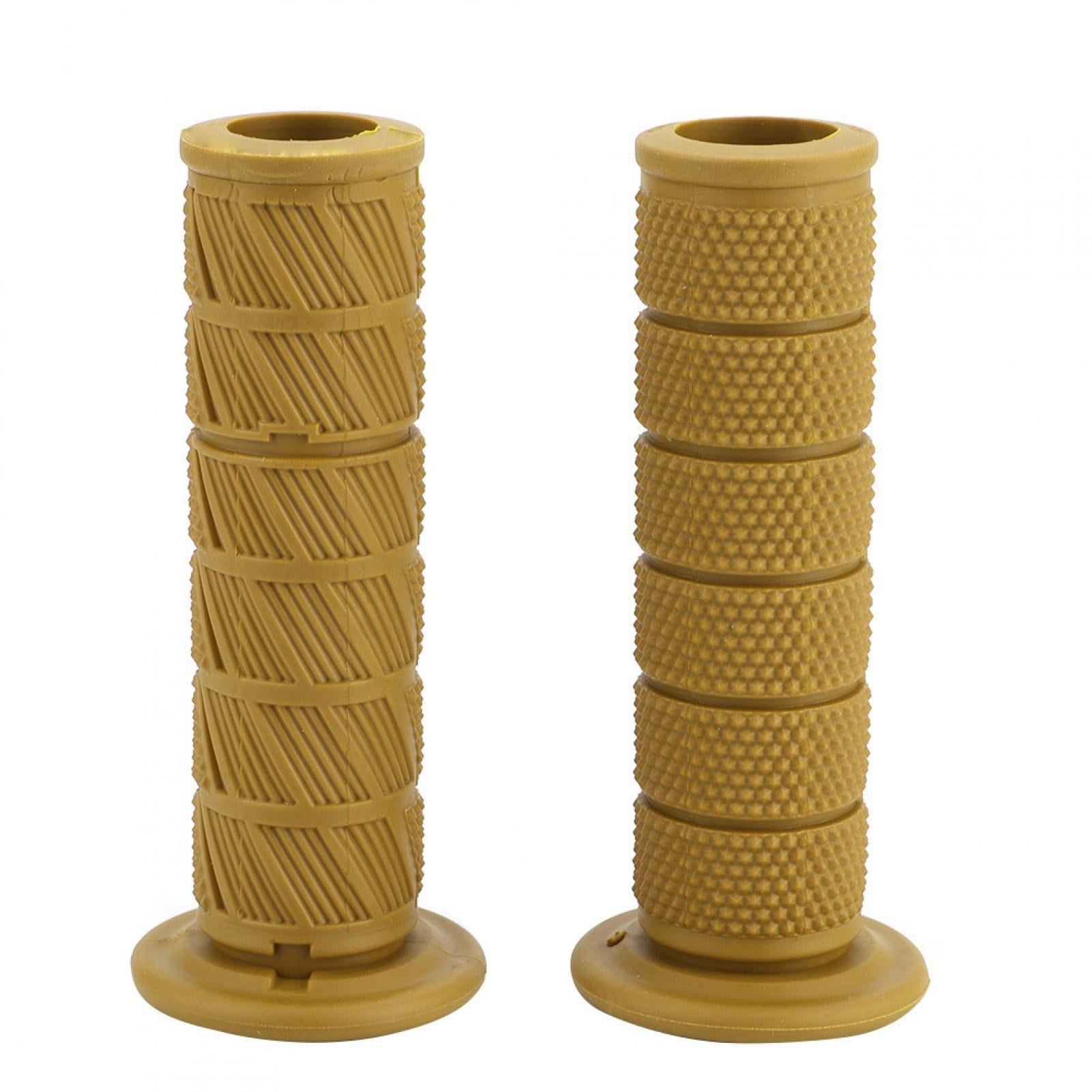 2Pcs 22mm Universal Vintage Motorcycle Handlebar Grips Diagonal Handle ...