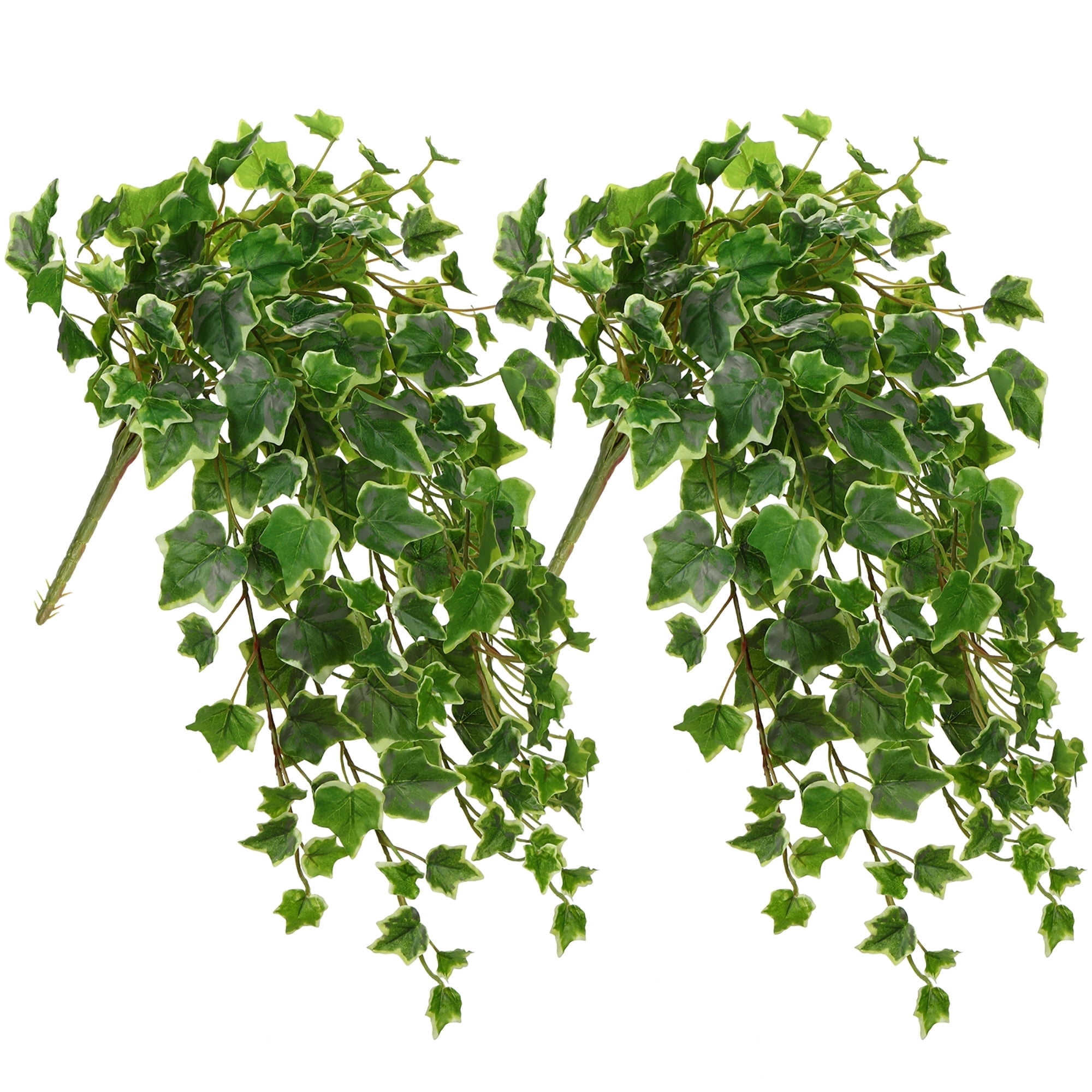 2Pcs 23.6" Plants Artificial Hanging Plants Fake Greenery Faux Ivy Vine ...