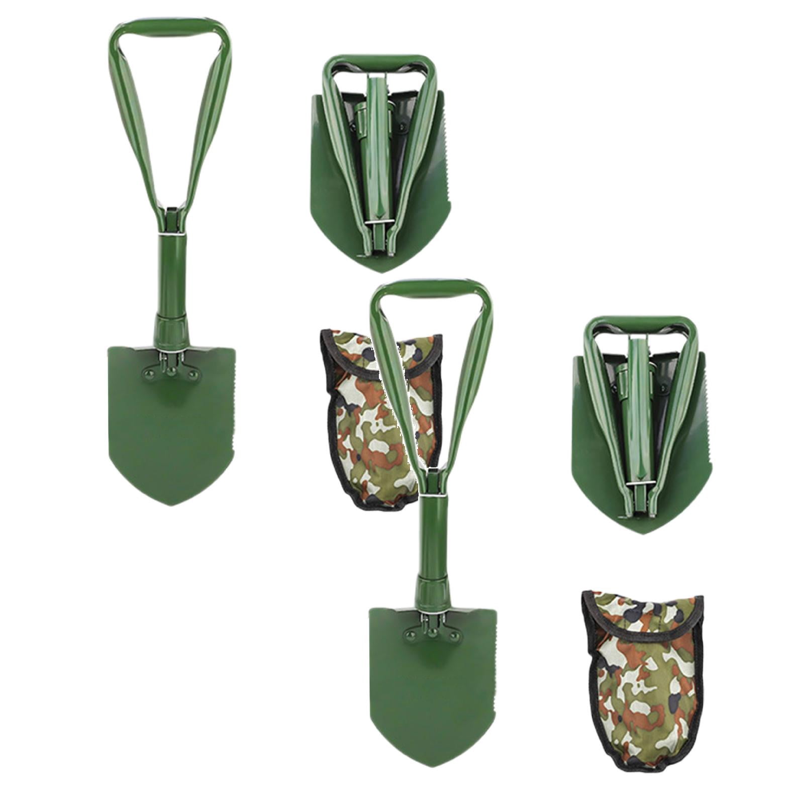 2Pcs 23 Inch Tri Fold Folding Shovel For Camping & Car Emergencies ...