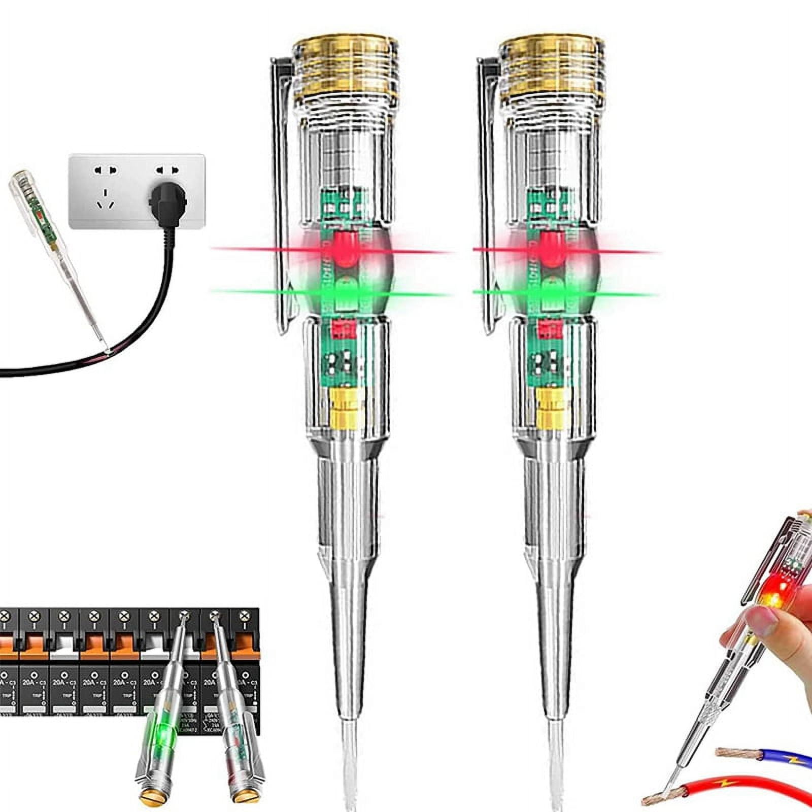 2Pcs 24-250V Electrician Circuit Tester Pen,Responsive Electrical Pen ...