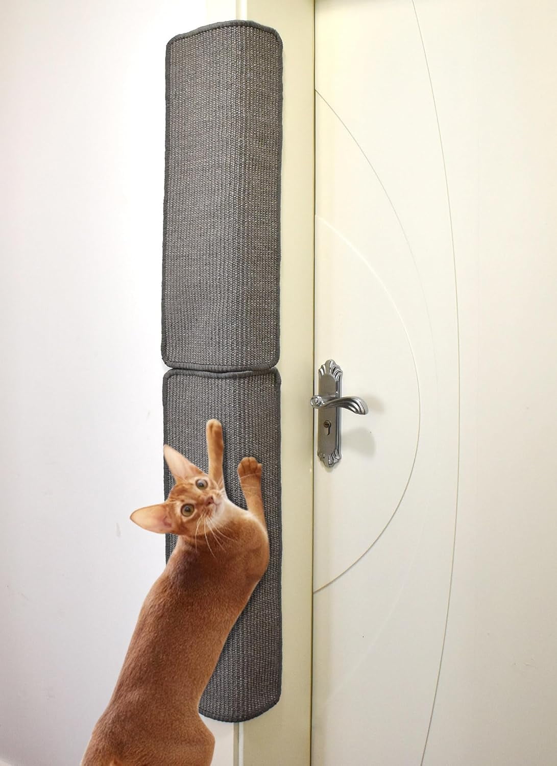 2Pcs 25.9x11.8 Inch Sisal Cat Scratching Mat,Wall Corner Cat Scratcher ...