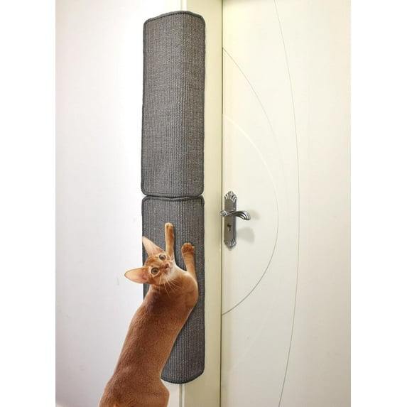 2Pcs 25.9x11.8 Inch Sisal Cat Scratching Mat,Wall Corner Cat Scratcher ...