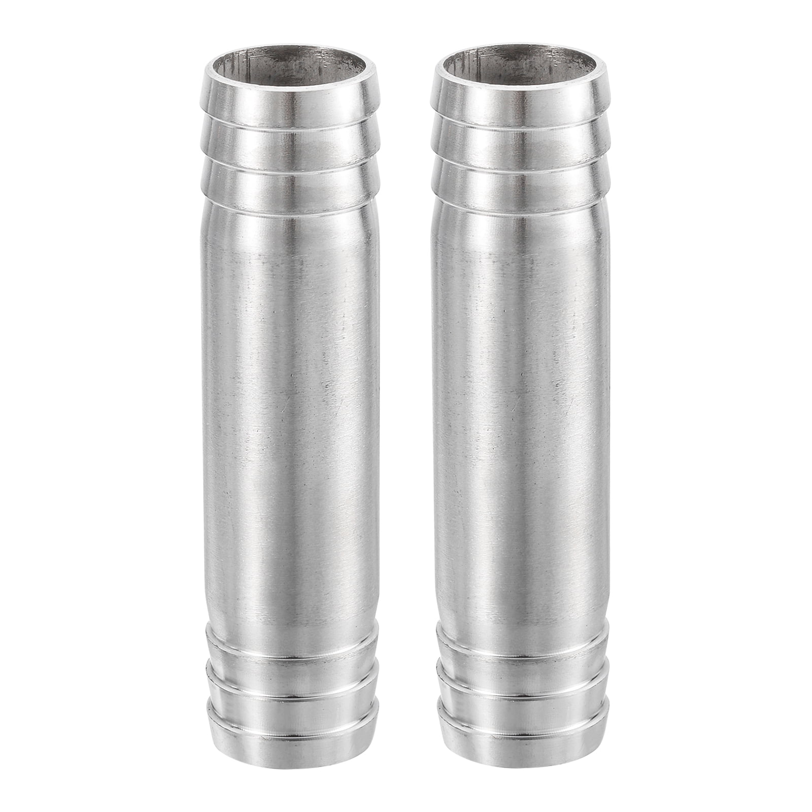 2Pcs 25x100mm Hose Barb Equal Pipe Fitting, 304 Stainless Steel Pipe ...