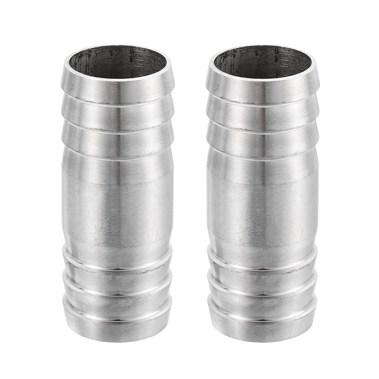 2Pcs 26x65mm Hose Barb Equal Pipe Fitting, 304 Stainless Steel Pipe ...