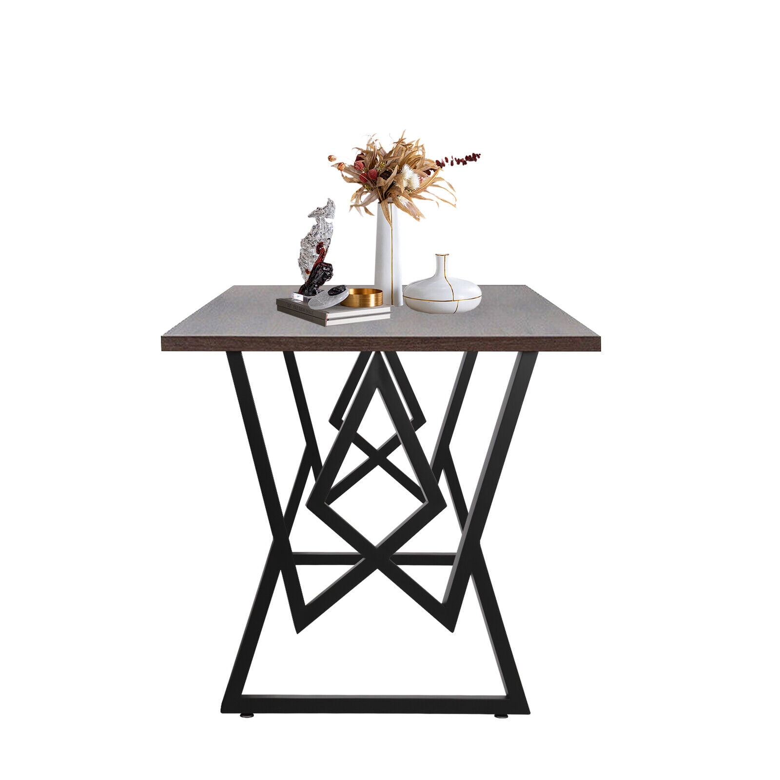 2Pcs 28" Black Metal Table Legs Steel Coffee Table Legs Furniture w ...