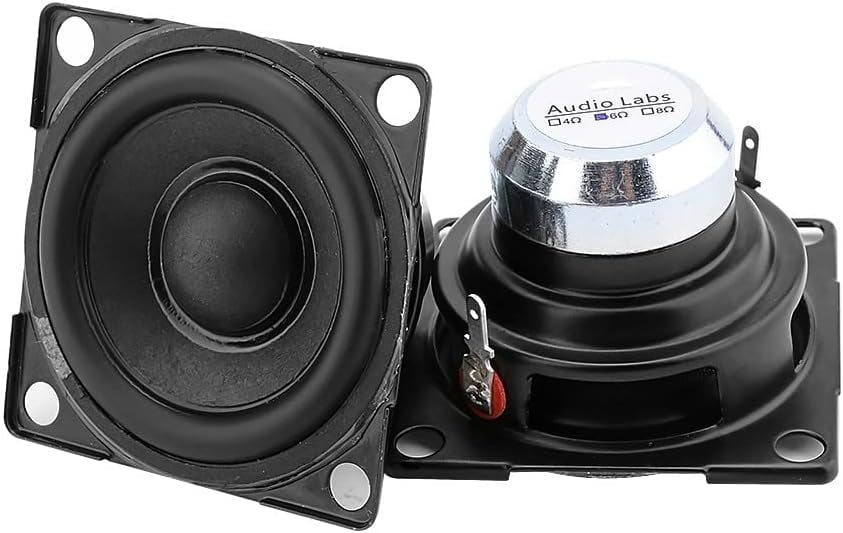 2Pcs 2inch Full Range Speaker Driver 6Ohm 15W Neodymium Magnet ...