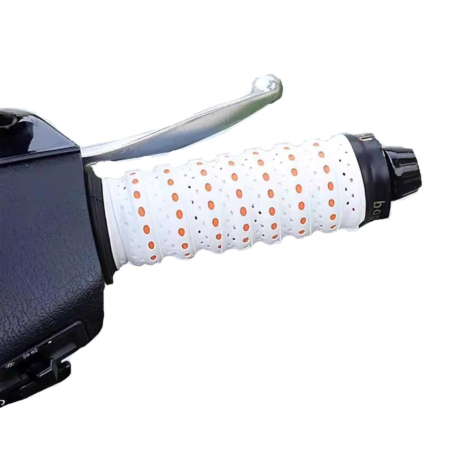 2Pcs 3.6ft Motorcycle Handlebar Grip Tape, Non-Slip Soft Silicone Grip Tape for Motorcycle ...