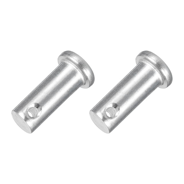2Pcs 3/8" x 1" Single Hole Clevis Pins, 304 Stainless Steel Flat Head ...