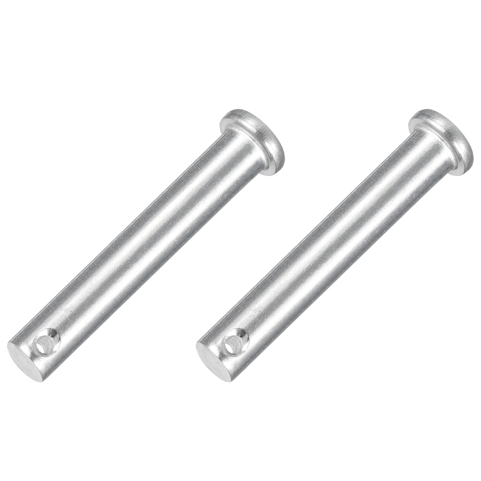 2Pcs 3/8" x 2-3/8" Single Hole Clevis Pins, 304 Stainless Steel Flat ...